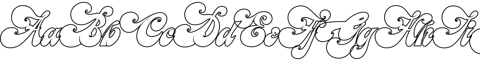 Meastro Script Outline Font OpenType - YouWorkForThem